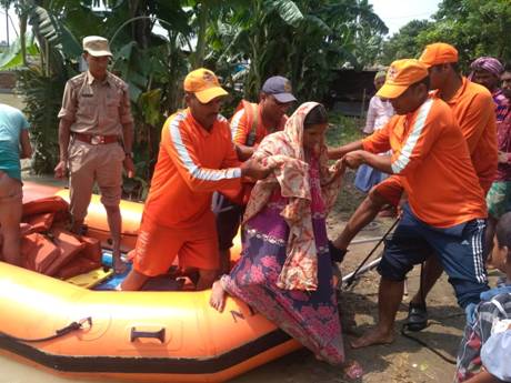 Monsoon 2019 : Flood Rescue and Evacuation Operations by NDRF